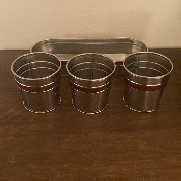 Behren’s | Other | Behrens Stainless Steel 3 In Planters With Copper ...